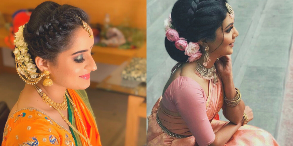 Here are options for South Indian front bridal hairstyle - Styl Inc