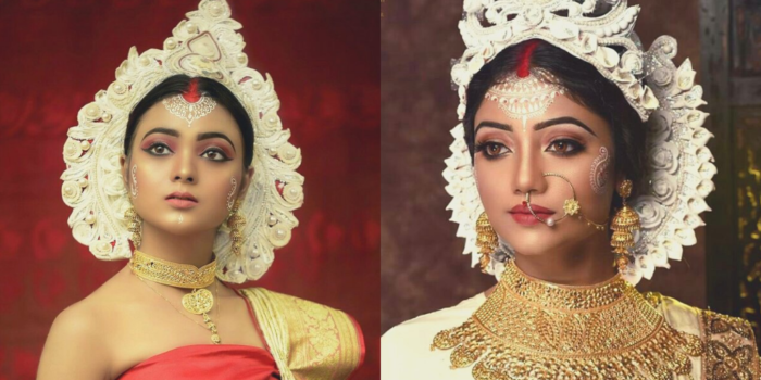 These bridal bindi designs are perfect for the Bengali Bride - Styl Inc