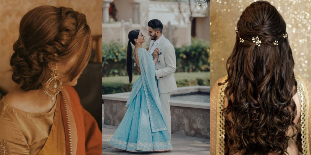 Here are some ideas for easy hairstyle for wedding functions - Styl Inc