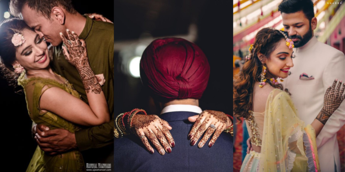 Here are some famous & trending poses for mehendi - Styl Inc