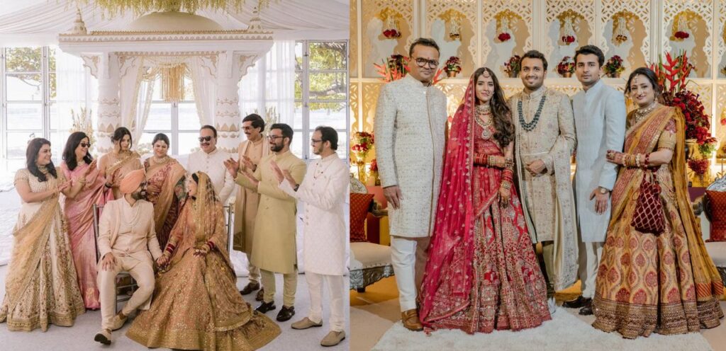Coordinating family outfits for weddings