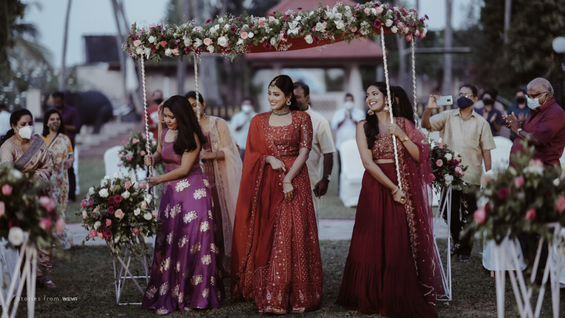 modern bridal entry